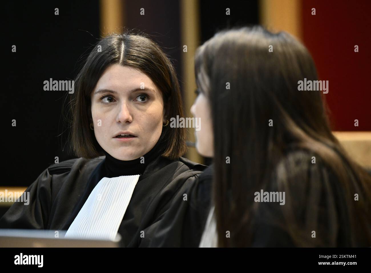 Lawyer Fanny Arnould and Lawyer Laura Glorieux pictured at the jury ...