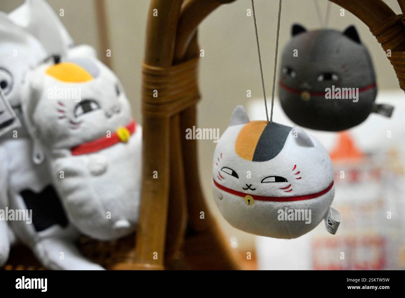 soft toys in shop window Japan Stock Photo - Alamy