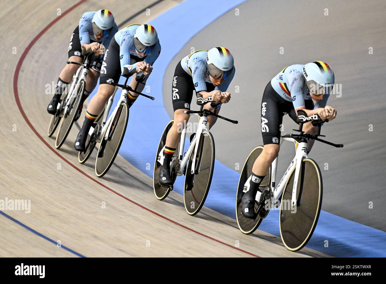 Heusden Zolder, Belgium. 12th Feb, 2025. Belgian Katrijn De Clercq ...