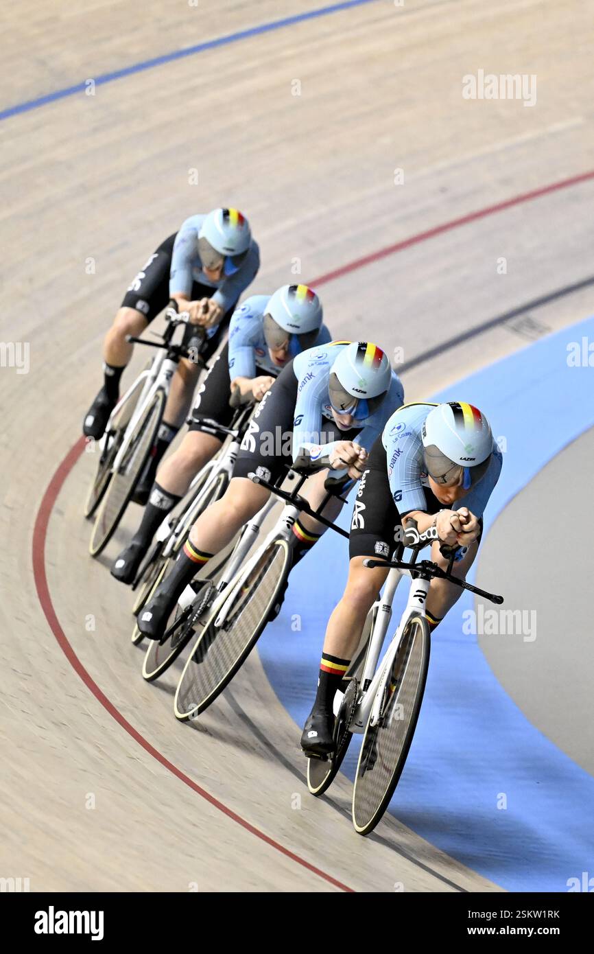 Heusden Zolder, Belgium. 12th Feb, 2025. Belgian Katrijn De Clercq ...
