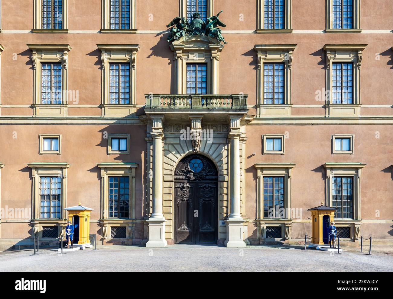 Entrance of the northern facade of the Royal Palace in Stockholm ...