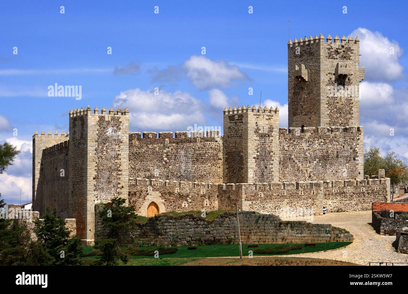 Portugal, Guarda District, Beira Interior, Sabugal Medieval castle ...