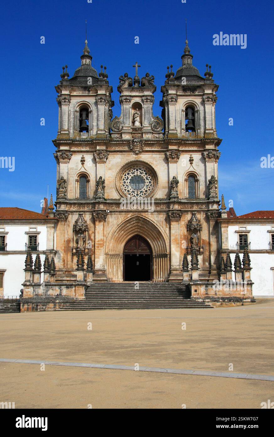 Portugal, Alcobaca. Cistercian Monastery, founded 1153. Built in gothic ...