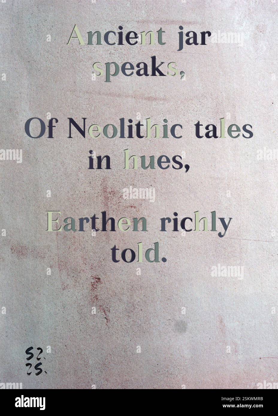 Ancient jar speaks, Of Neolithic tales in hues, Earthen richly told. Keenan Hargrove's Silver ...