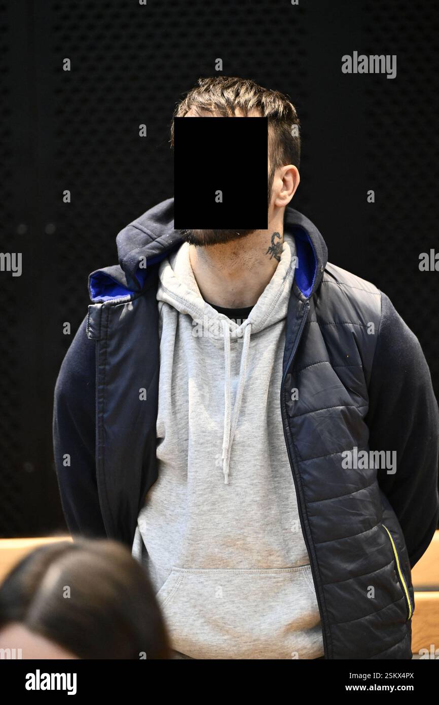 The accused Michael Letellier pictured at the jury draw in the trial of ...