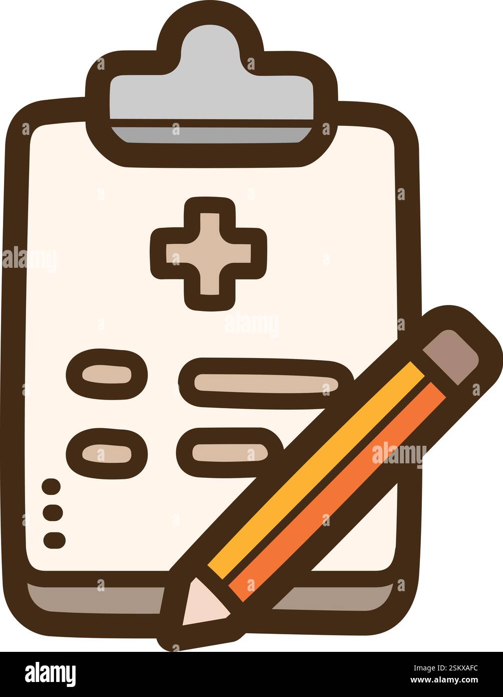 Diagnosis vector doodle illustration and graphic. Part of health and ...
