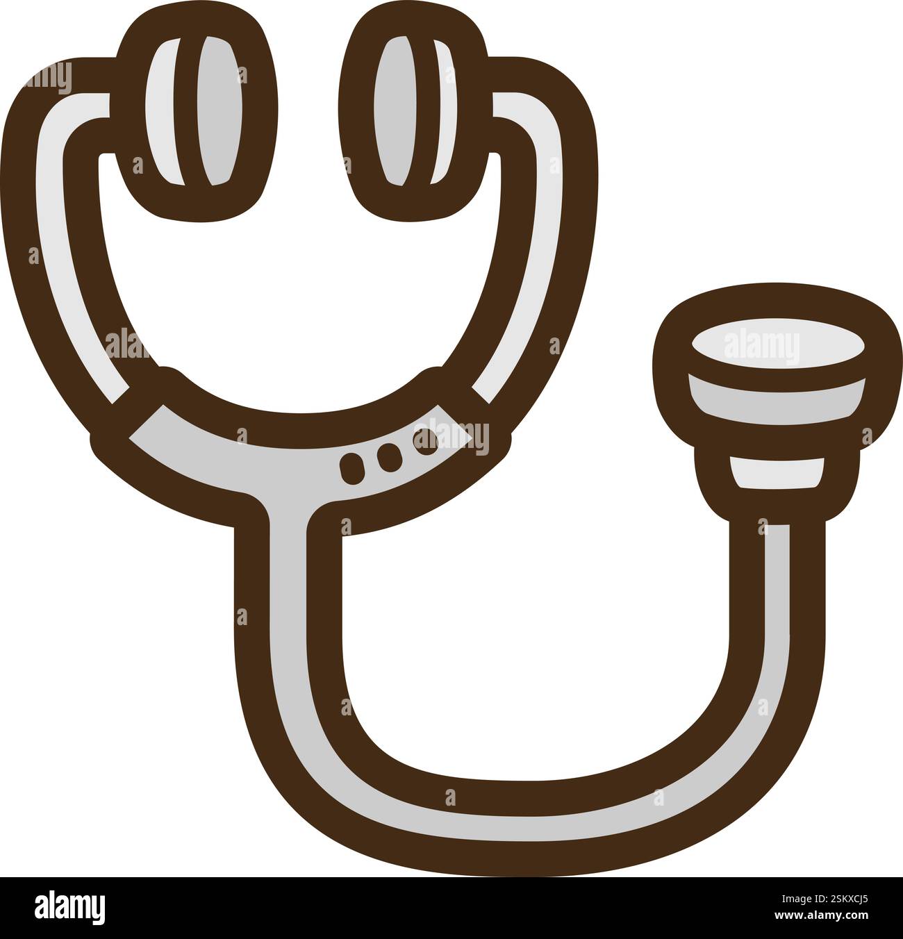 Stethoscope vector doodle illustration and graphic. Part of health and ...