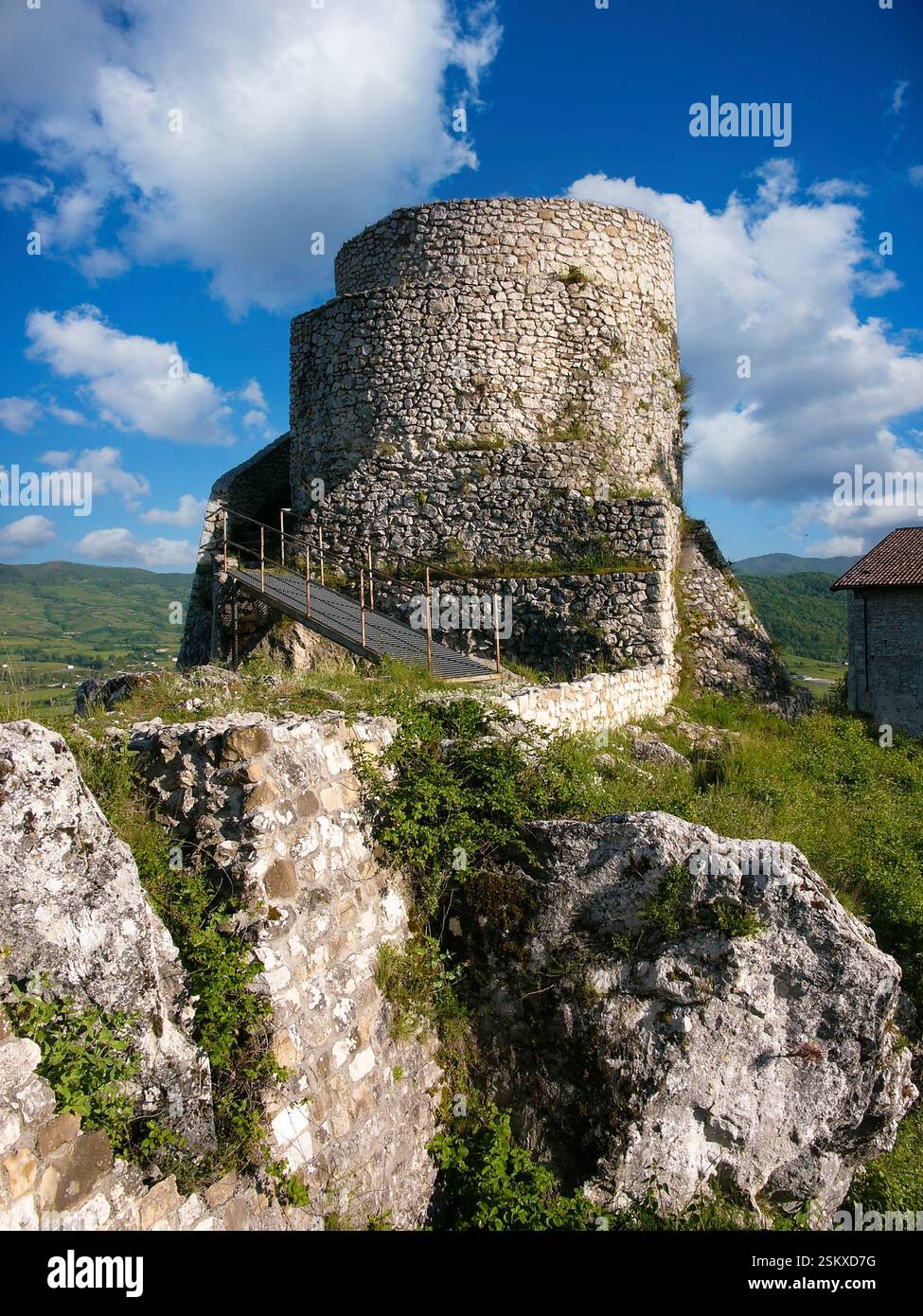 Italy Abruzzo Castel di sangro The castle Stock Photo - Alamy