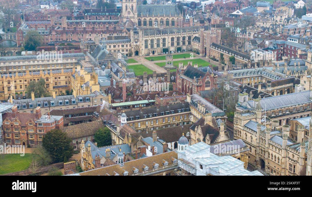 Picture dated Feb 11 2025 shows a general aerial view of Cambridge ...