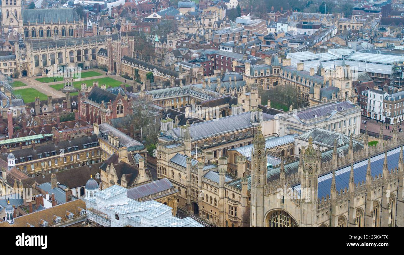 Picture dated Feb 11 2025 shows a general aerial view of Cambridge ...