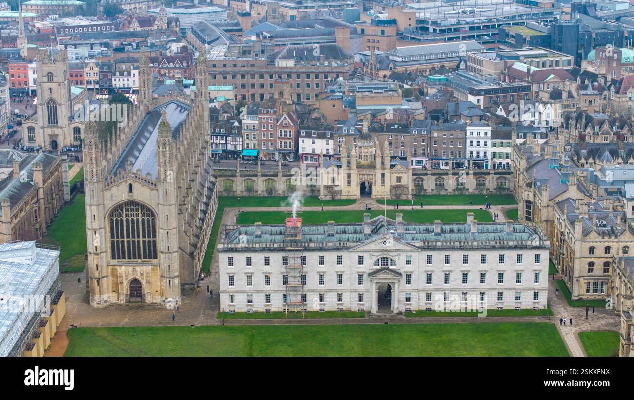Picture dated Feb 11 2025 shows a general aerial view of Cambridge ...