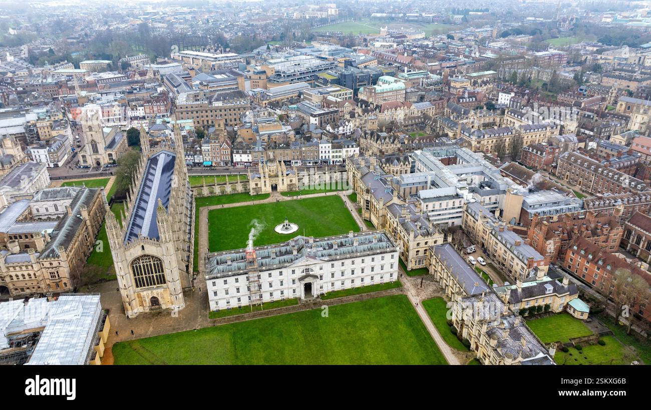 Picture dated Feb 11 2025 shows a general aerial view of Cambridge ...