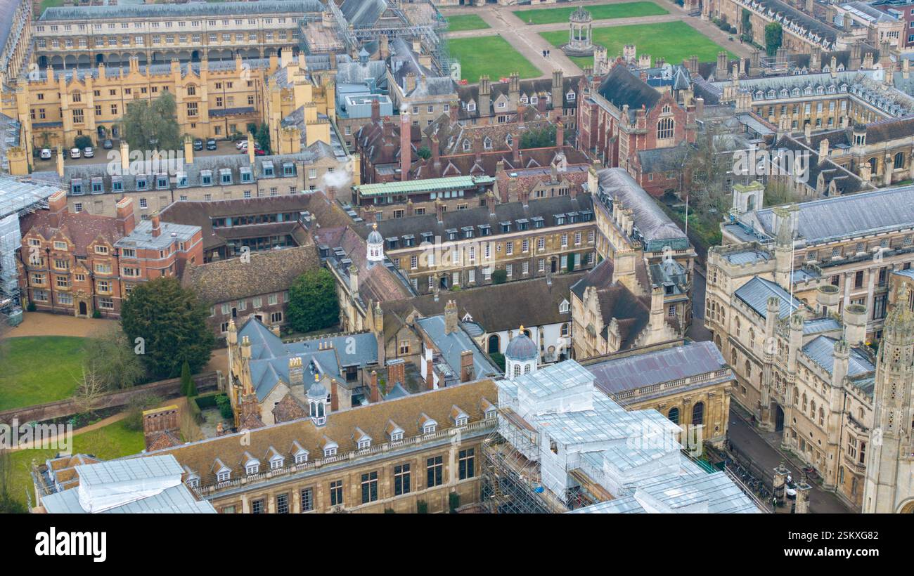 Picture dated Feb 11 2025 shows a general aerial view of Cambridge ...