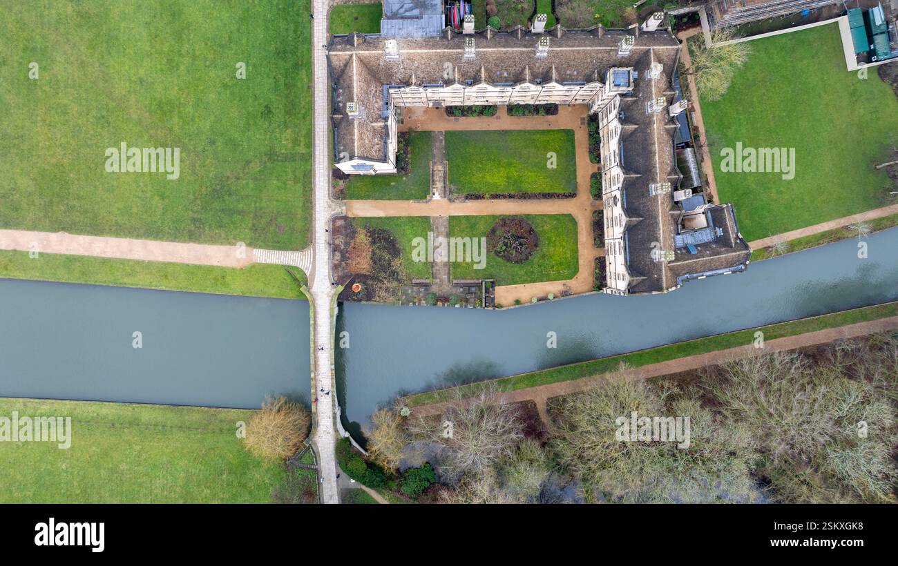 Picture dated Feb 11 2025 shows a general aerial view of Cambridge ...
