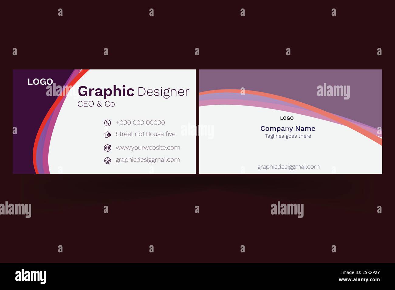 New business card design Stock Vector Image & Art - Alamy