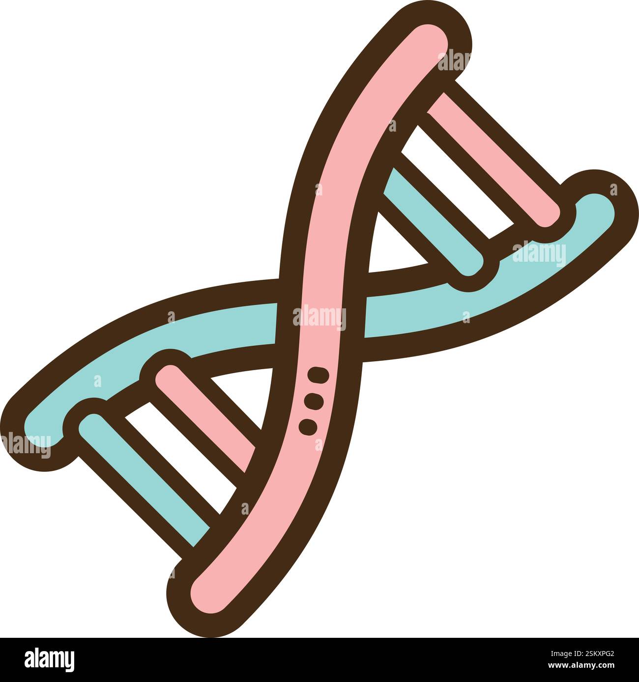 Gene vector doodle illustration and graphic. Part of health and ...