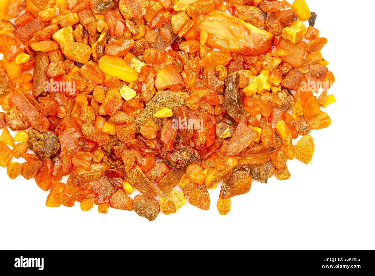 Close-up. Background. Amber from the coast of the Baltic Sea. Stack of ...