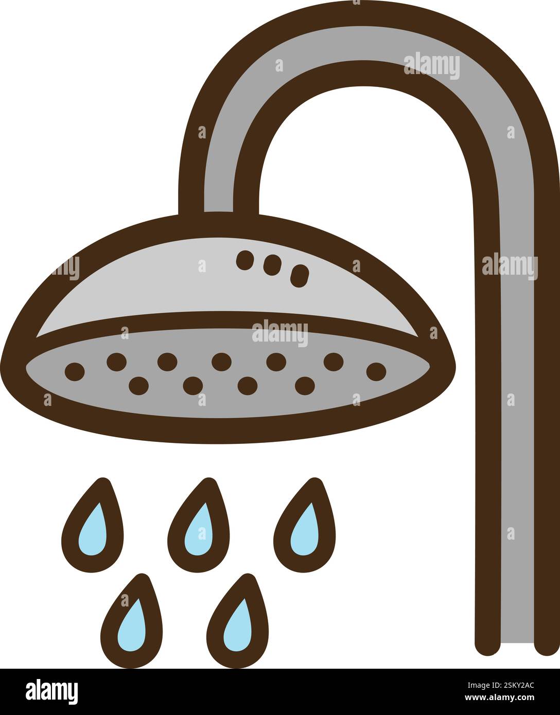 Shower bathroom interior Stock Vector Images - Alamy