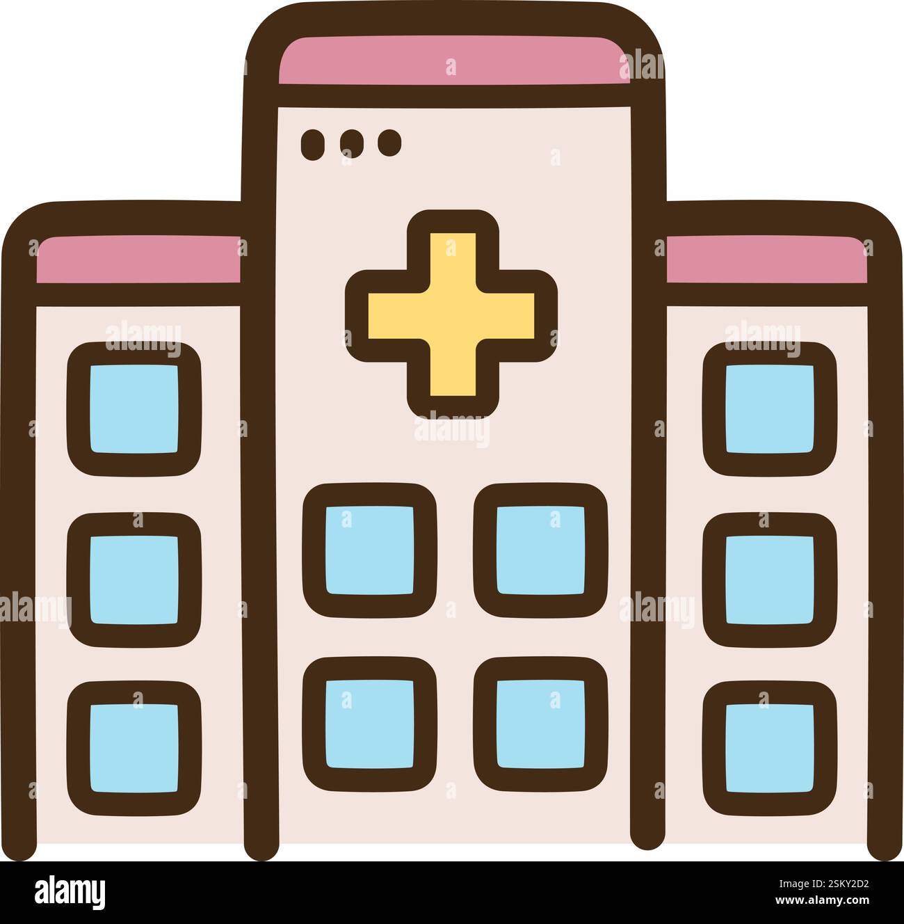 Hospital building vector vectors Stock Vector Images - Alamy