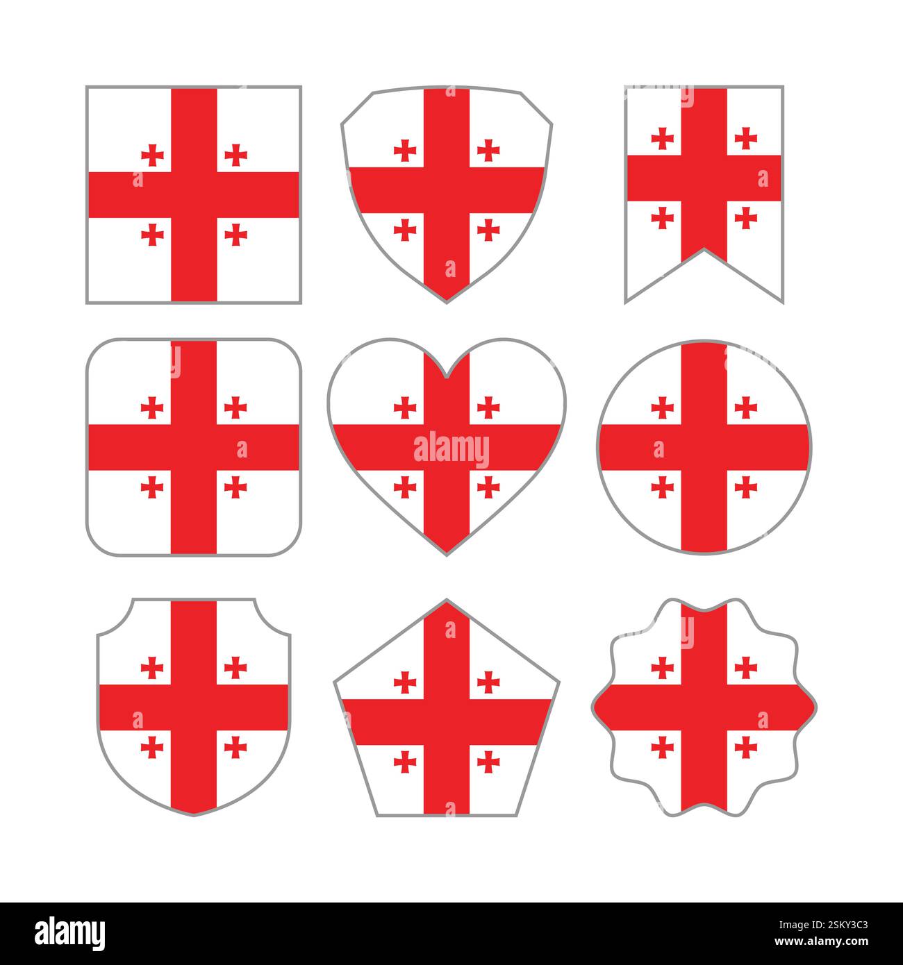 Georgia national symbols Stock Vector Images - Alamy