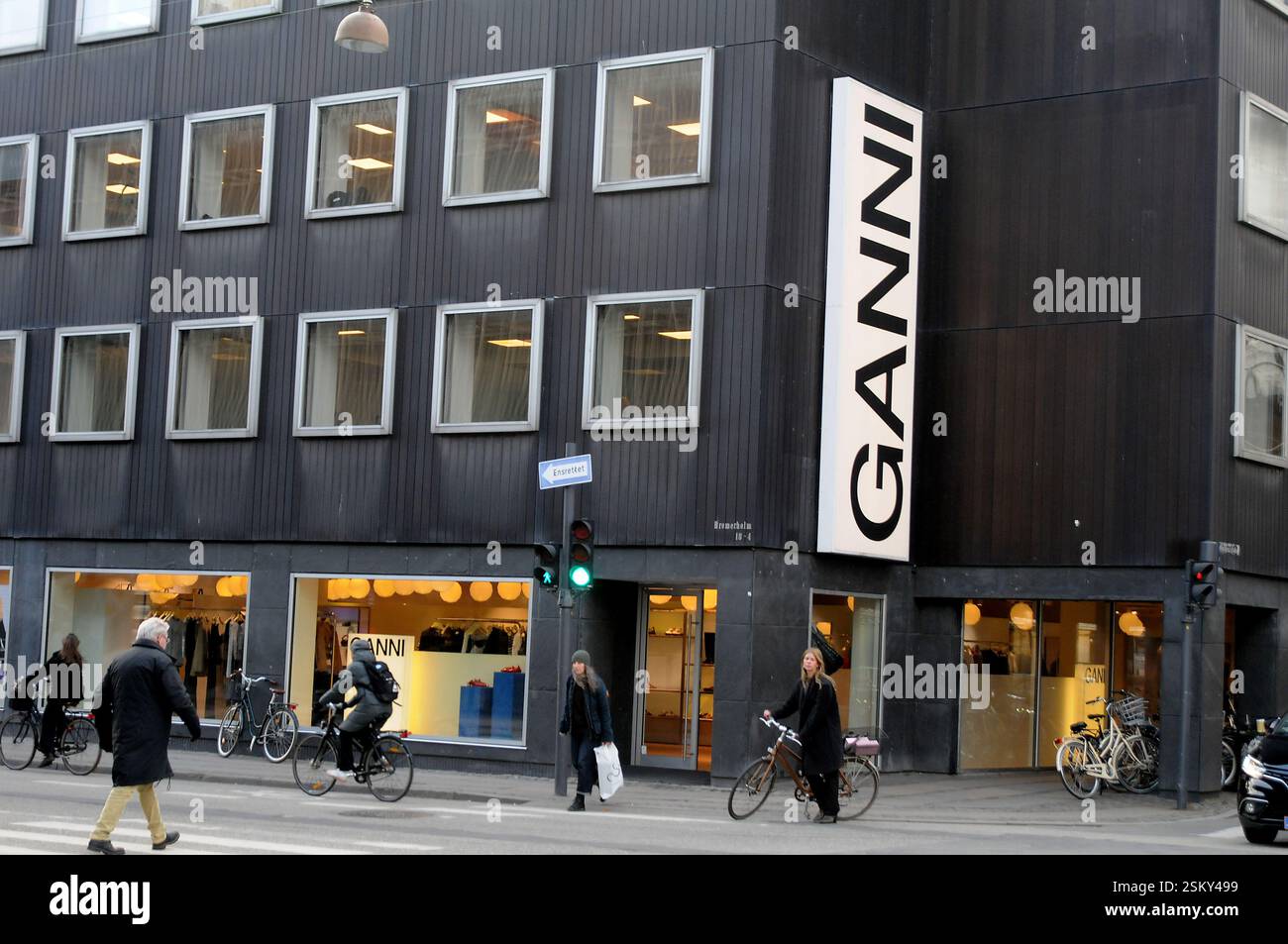 Copenhagen/ DenmarK/12 FEBRUARY 2025/ sale at ganni store in danish ...