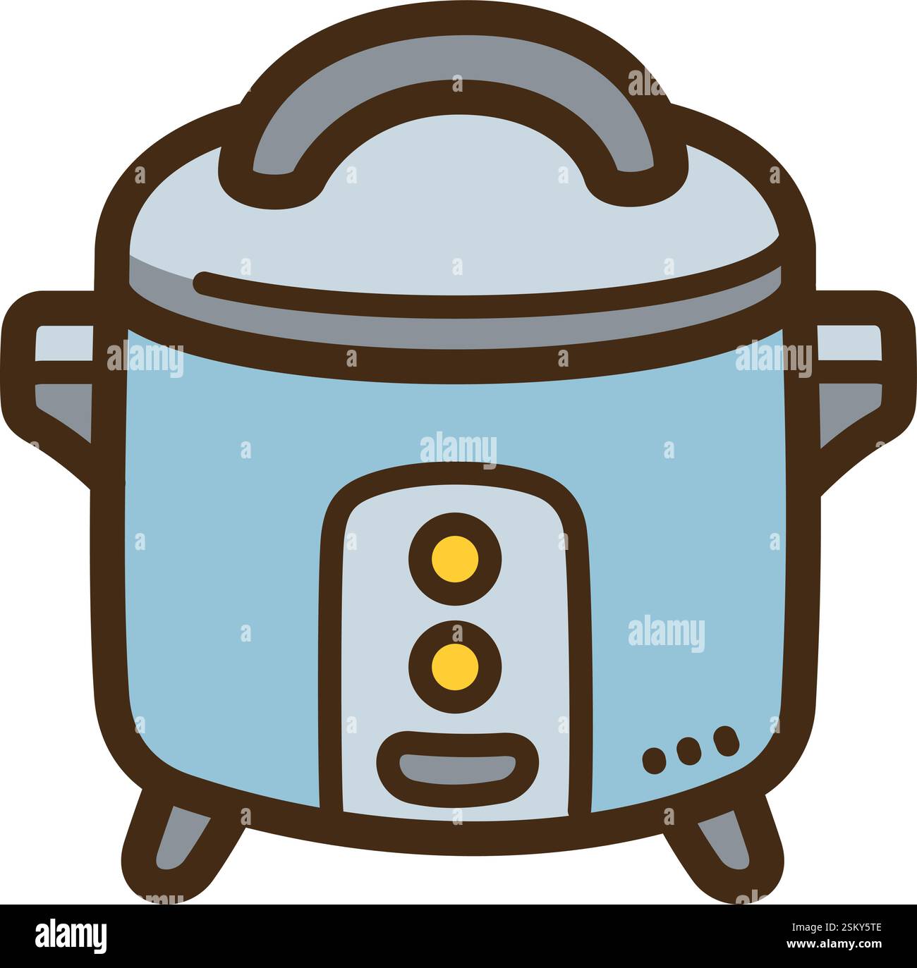 Rice cooker vector doodle illustration and graphic. Part of home ...