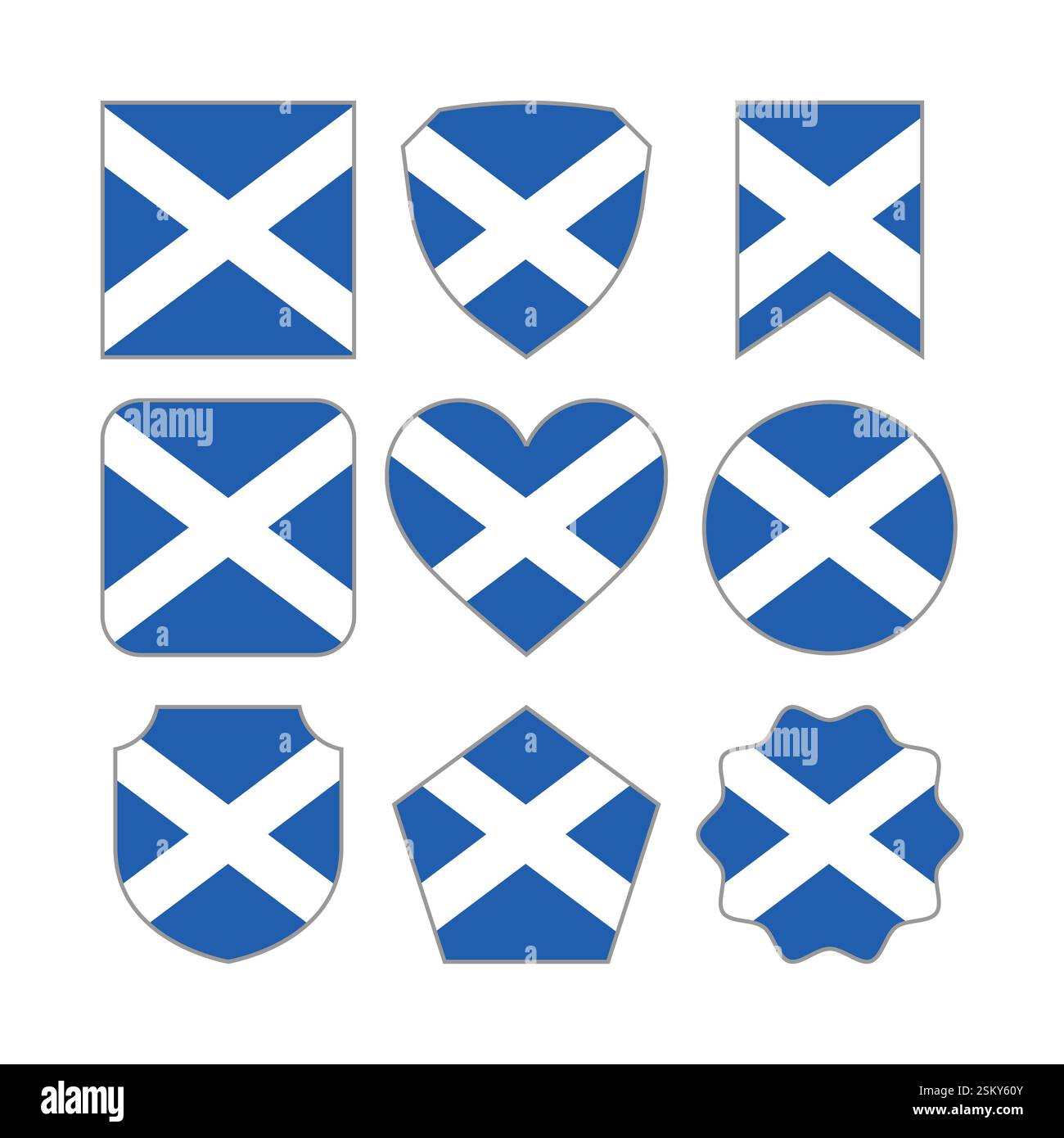 National symbols flag scotland Cut Out Stock Images & Pictures - Alamy