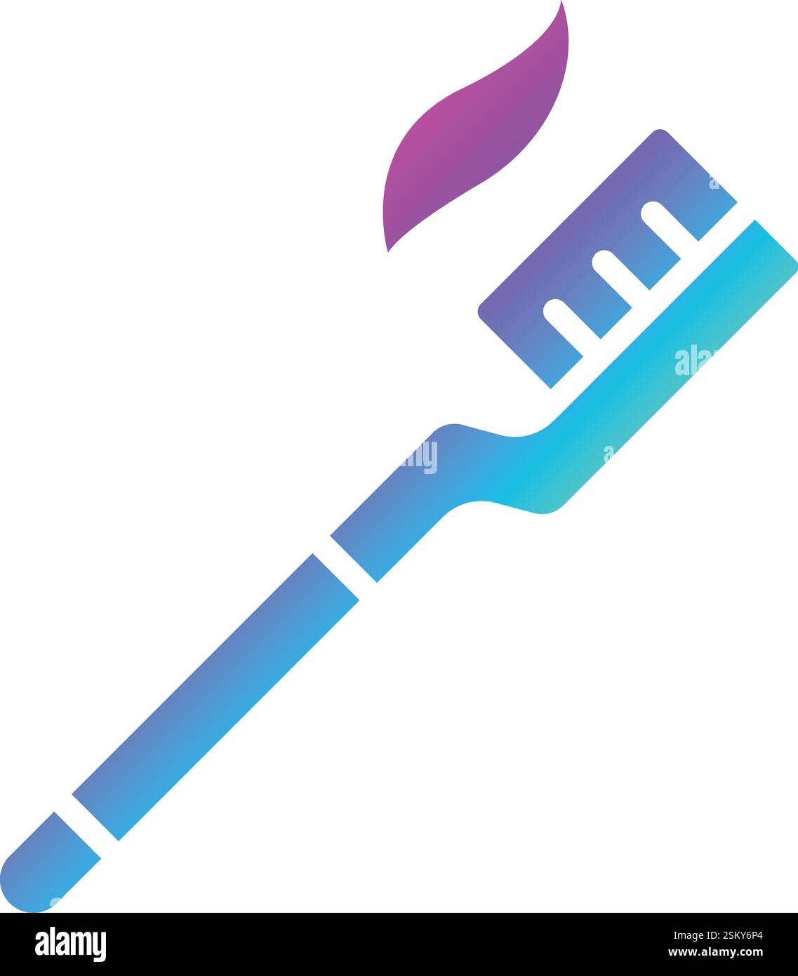 Toothbrush toothpaste icon outline hi-res stock photography and images ...
