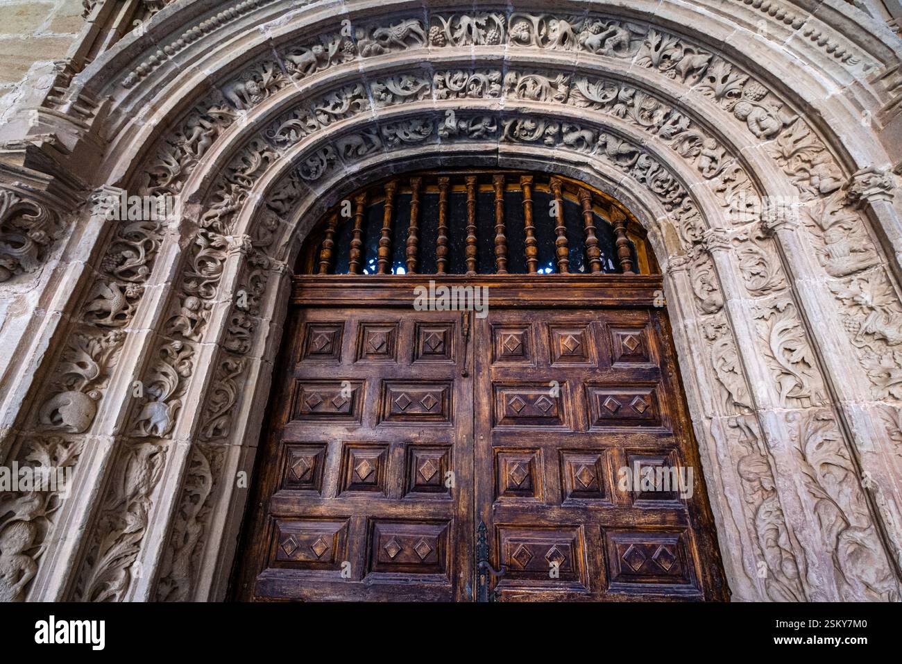 Kings' Gate, Isabeline Gothic style, Monastery of Santa María La Real ...