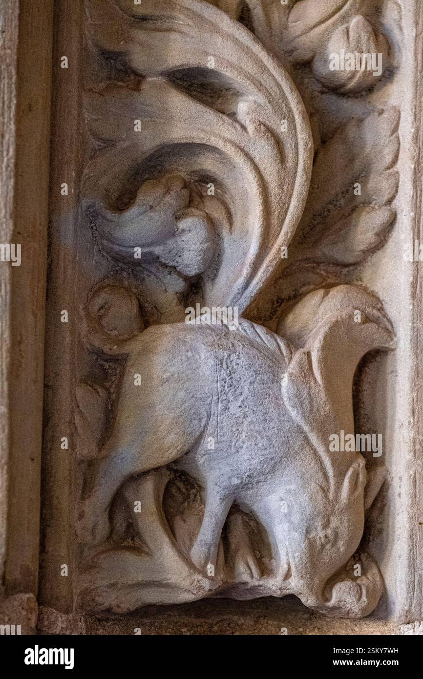 Boar, Kings' Gate, Isabeline Gothic style, Monastery of Santa María La ...