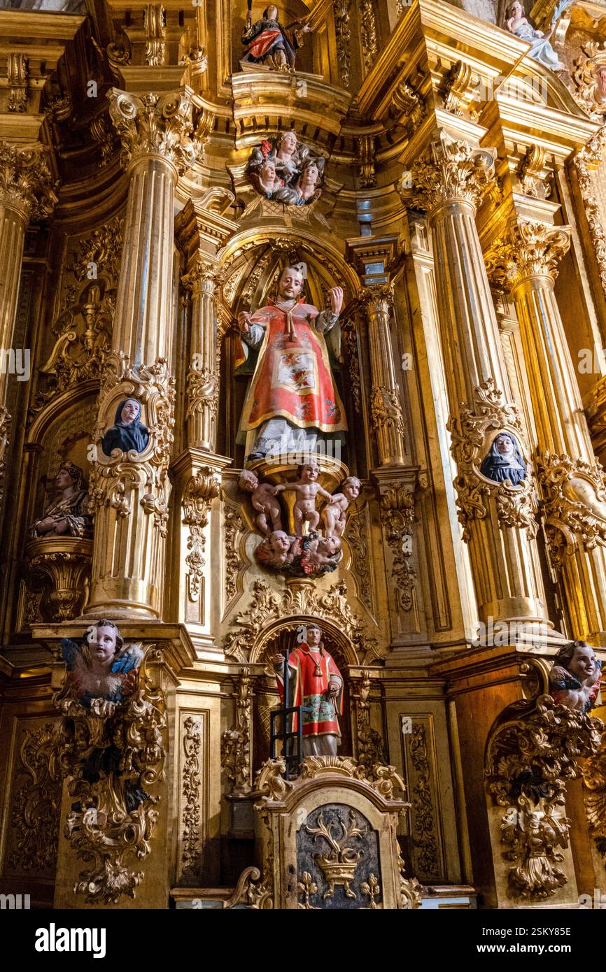 Main altarpiece, 17th century, baroque style, Monastery of Santa Maria ...