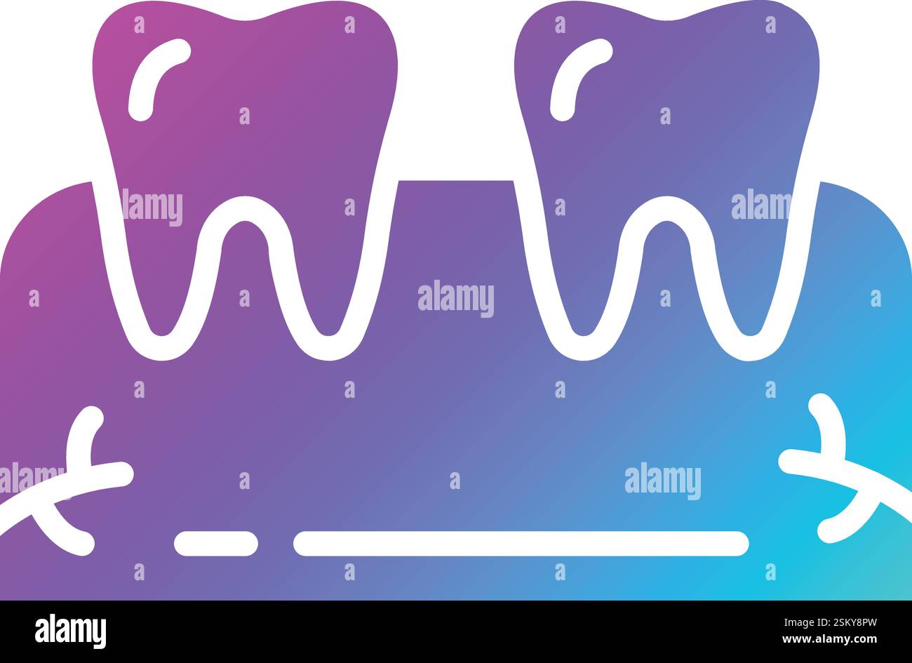 Teeth icons set outline hi-res stock photography and images - Alamy