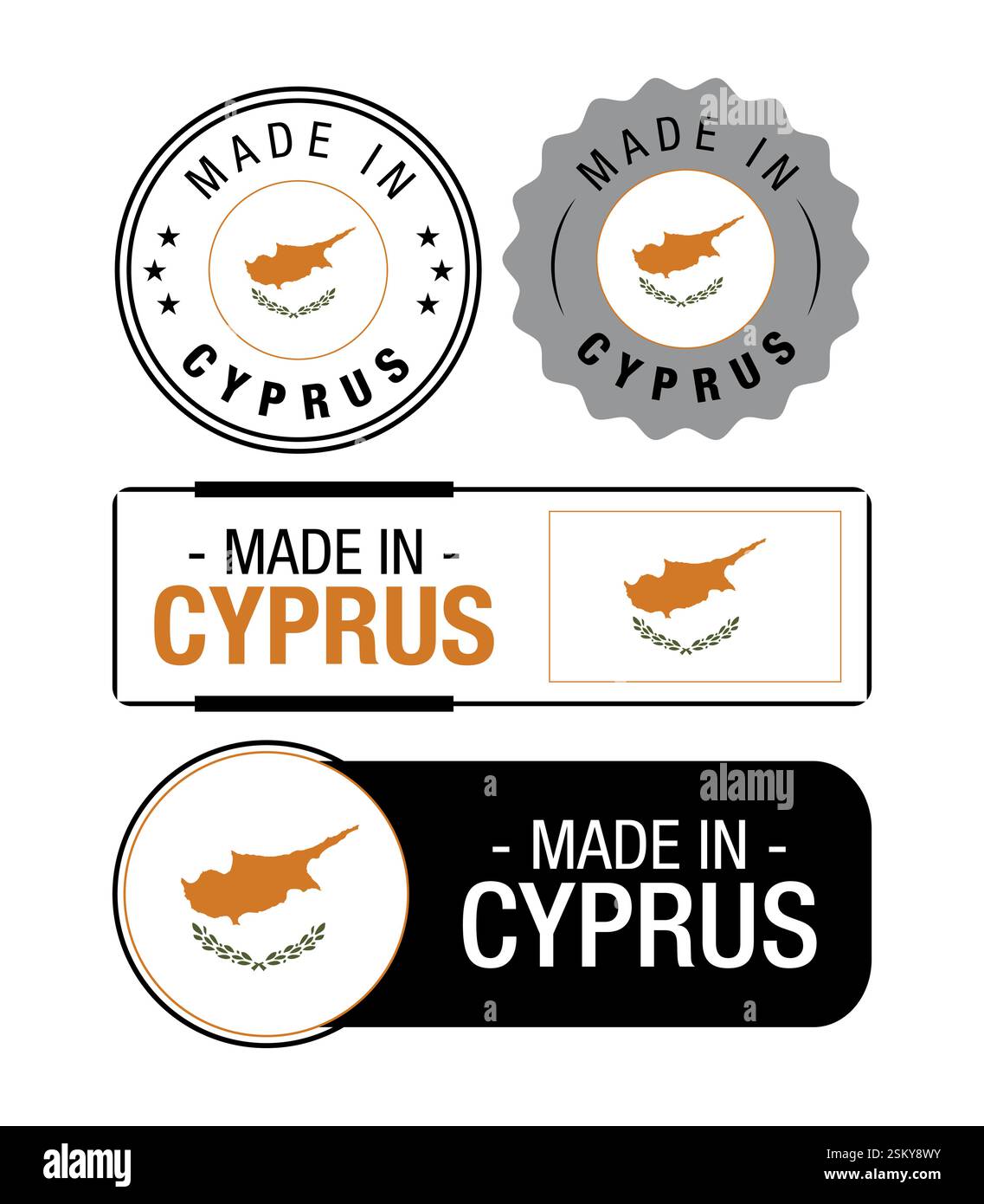 Made in cyprus vector vectors hi-res stock photography and images - Alamy