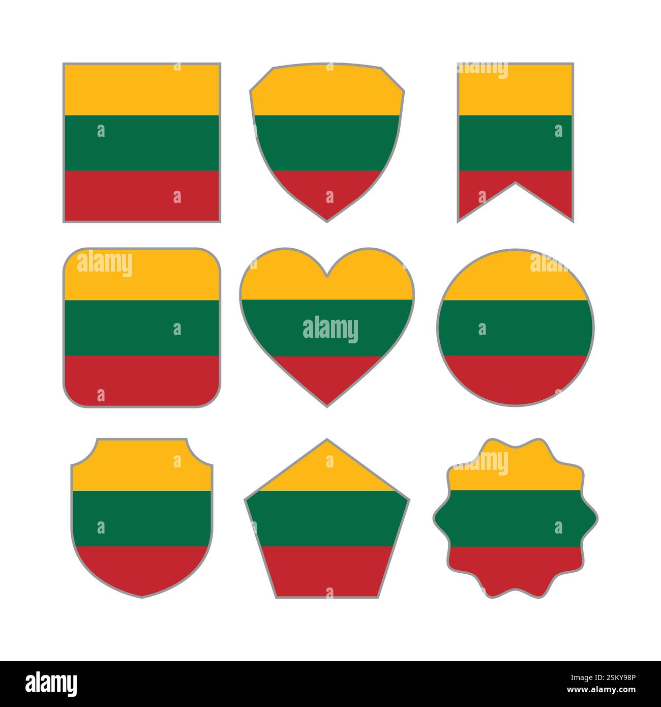 National symbols flag lithuania Cut Out Stock Images & Pictures - Alamy