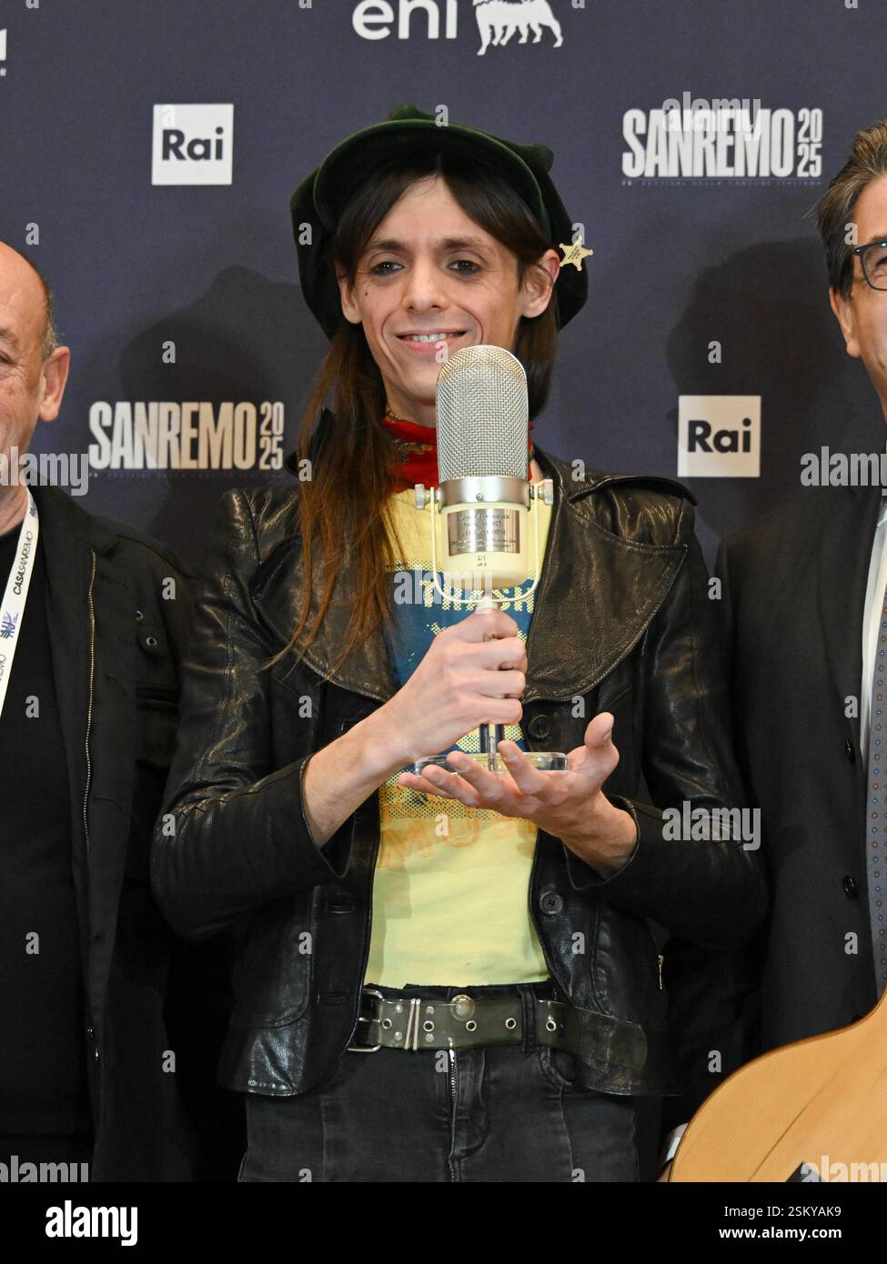 Sanremo, 75th Italian Song Festival 2025 - Photocall Lucio Corsi winner ...