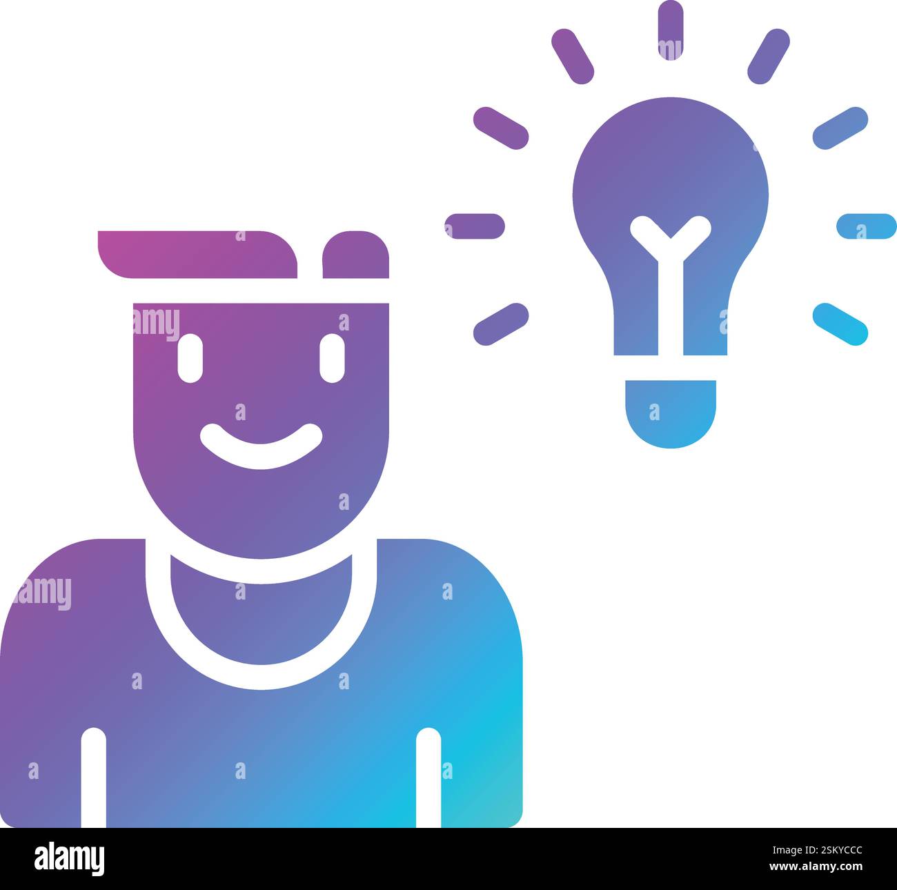 Thinking icon design logo hi-res stock photography and images - Alamy