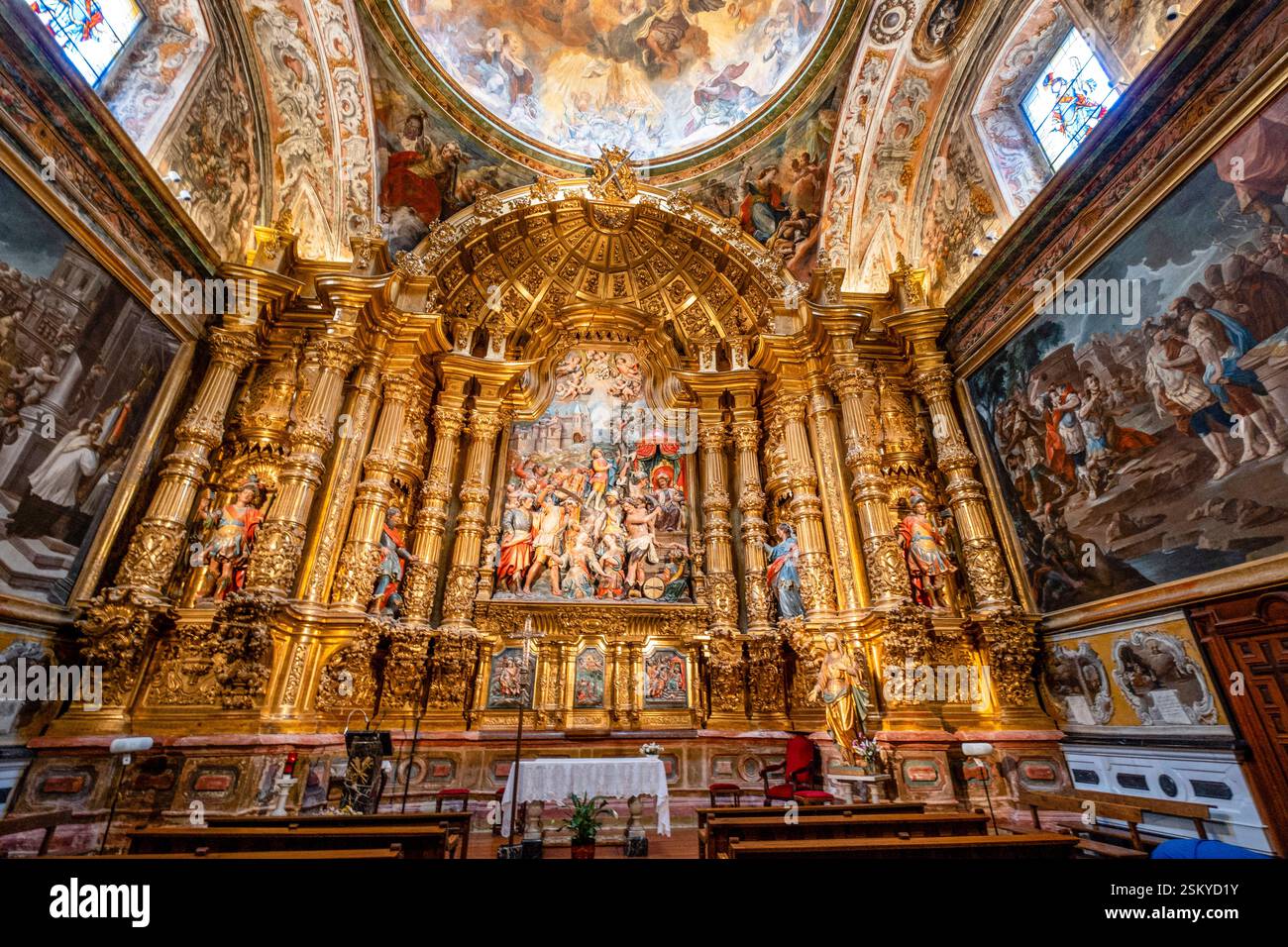 Chapel of the Holy Martyrs, Emeterio and Celedonio, rococo altarpiece ...