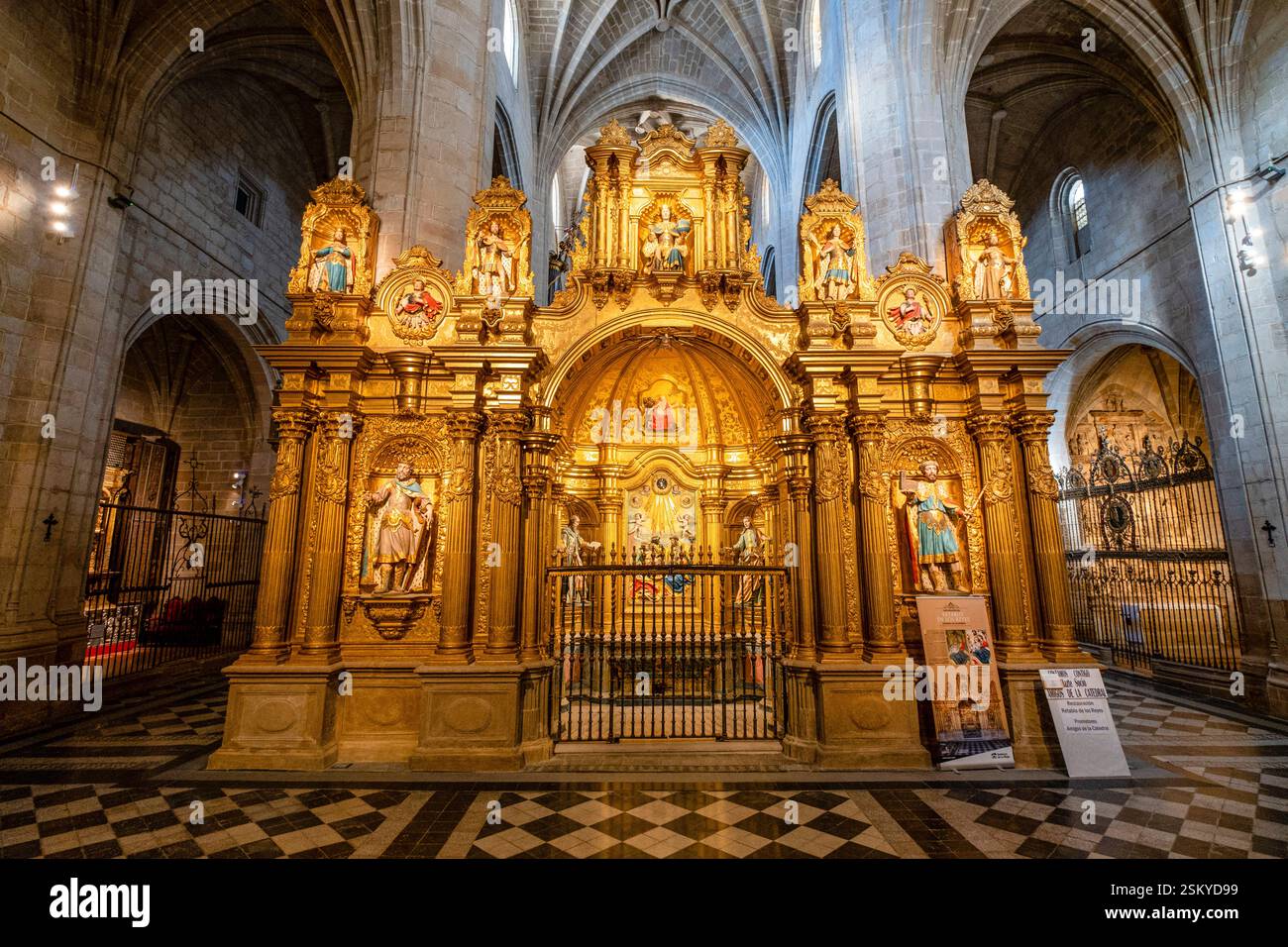 Retable of the Kings, rococo style, 18th century, cathedral of Santa ...