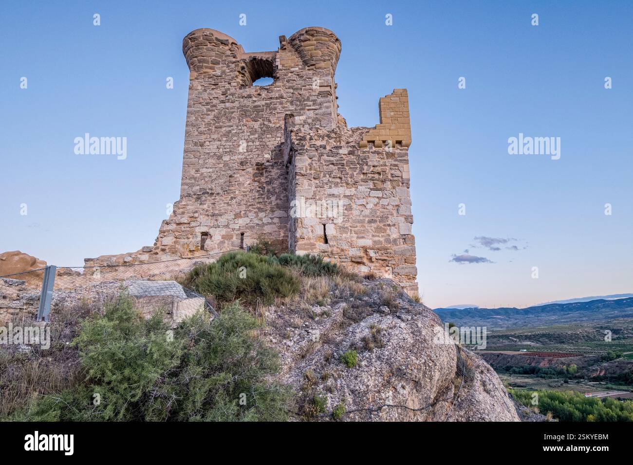 Quel Castle, 15th century, Quel, La Rioja, Spain, Europe Stock Photo ...