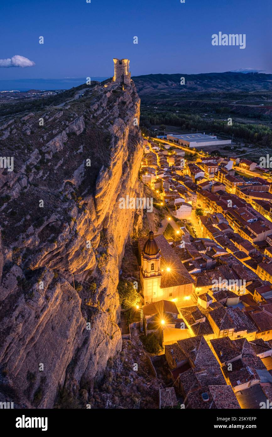 Quel Castle, 15th century, Quel, La Rioja, Spain, Europe Stock Photo ...