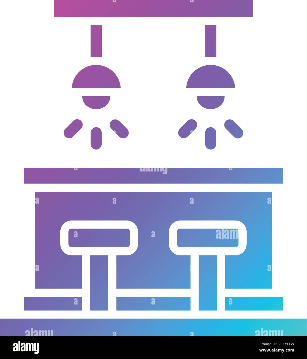 Bar Counter Vector Icon Design Illustration Stock Vector Image & Art ...