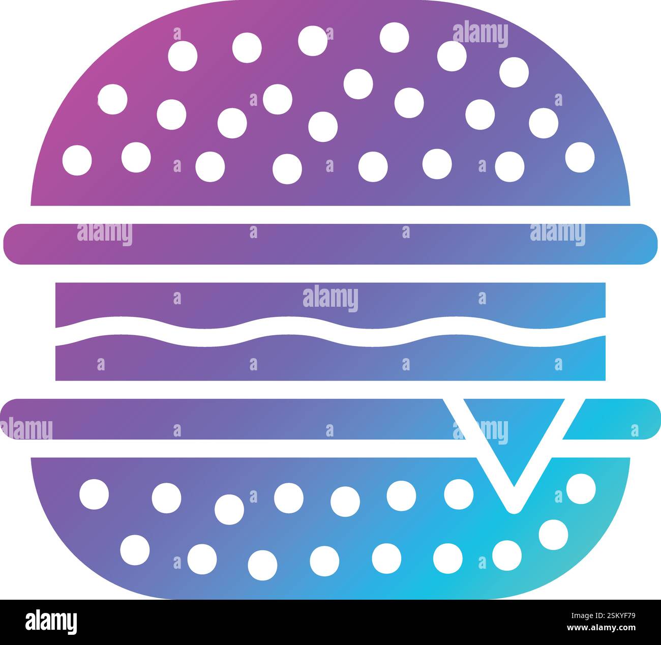 Minimal burger logo hi-res stock photography and images - Alamy