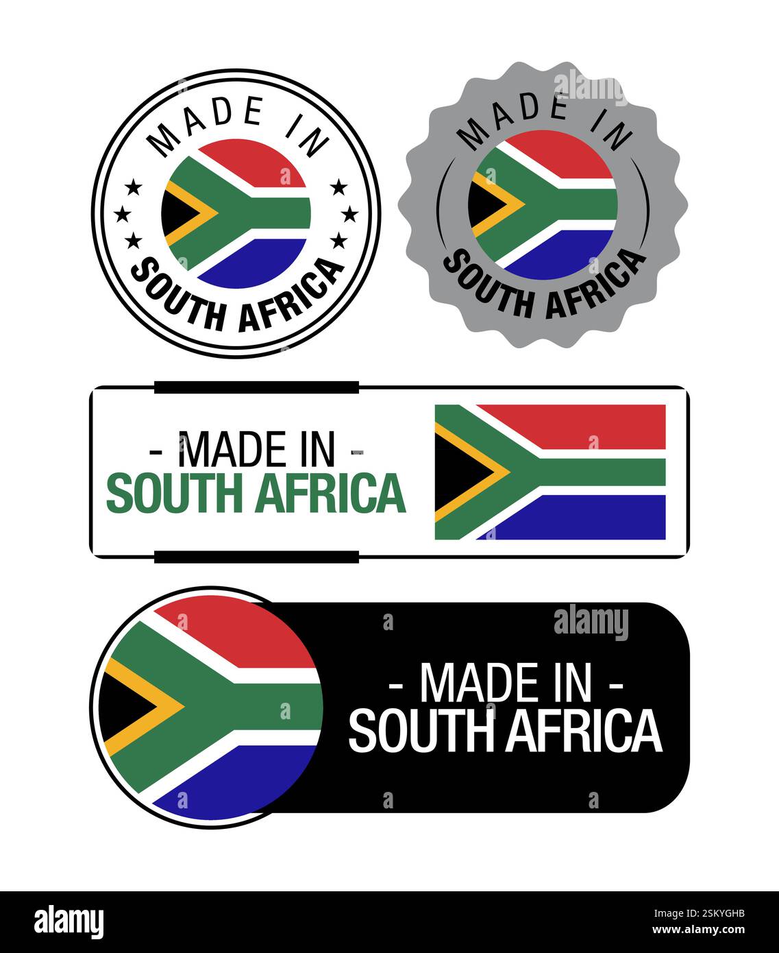 Flag, south africa Stock Vector Images - Alamy