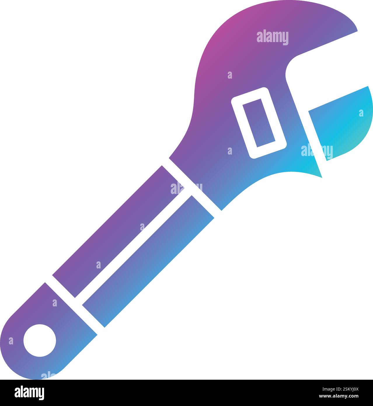 Wrench glyph icons Stock Vector Images - Alamy