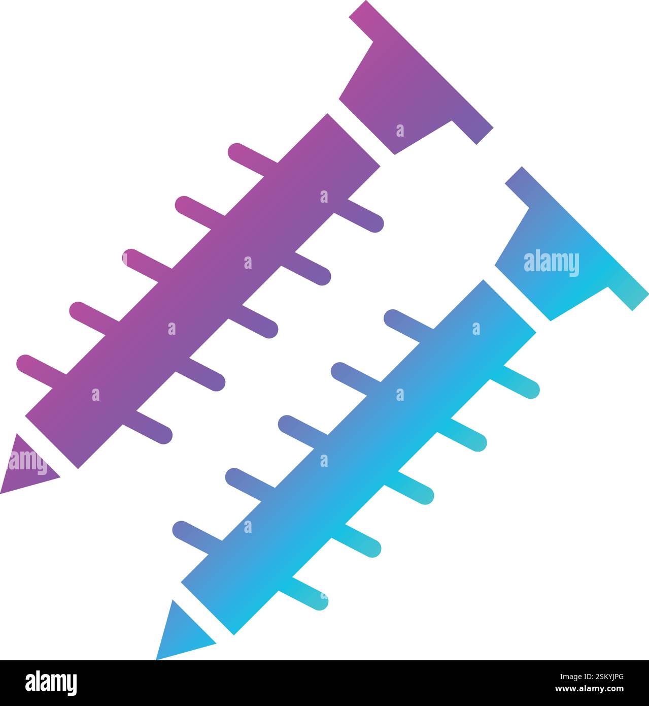 Screw design Cut Out Stock Images & Pictures - Alamy