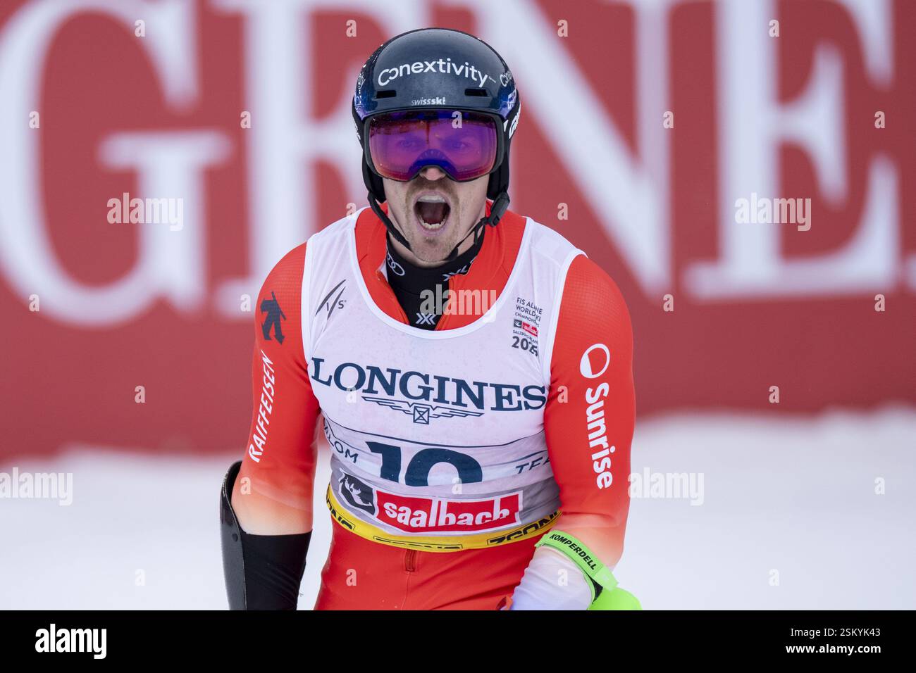 Saalbach, Austria. 12th Feb, 2025. Benjamin Ritchie of United States of ...