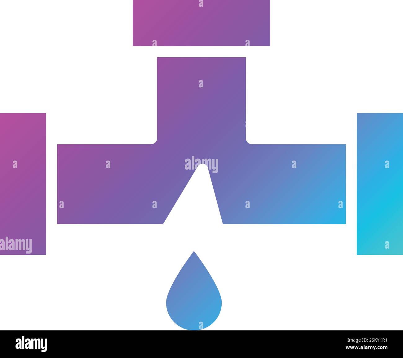 Damage Pipe Vector Icon Design Illustration Stock Vector Image & Art ...