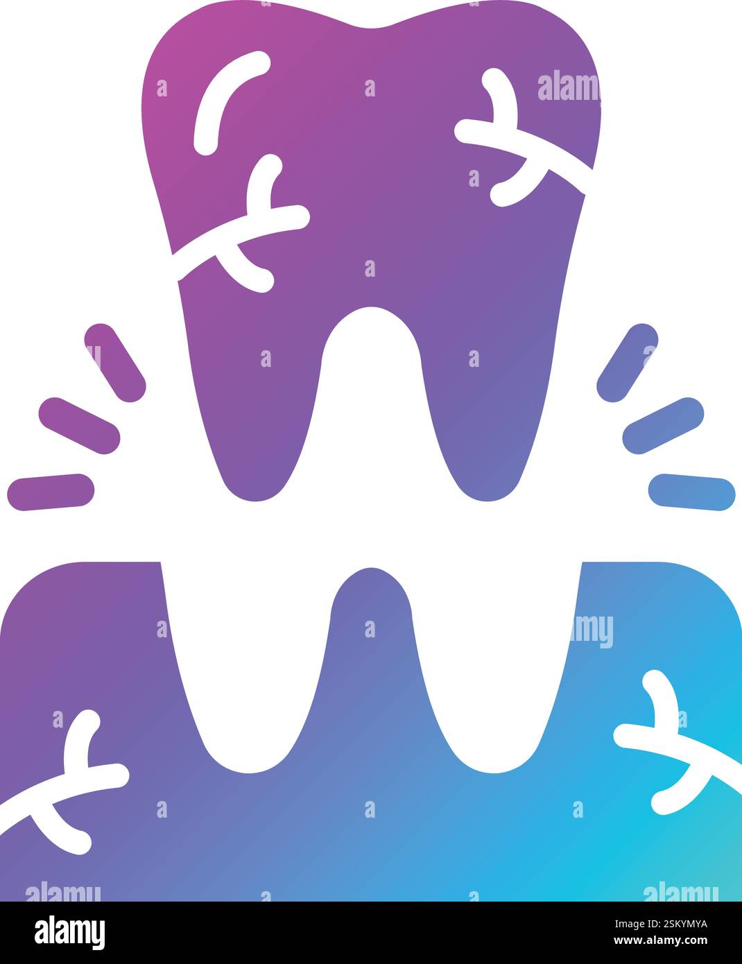 Tooth Extraction Vector Icon Design Illustration Stock Vector Image ...