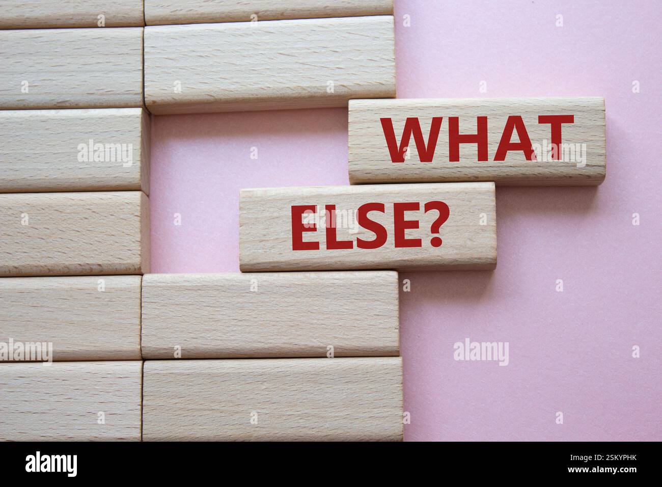 What else symbol. Concept word What else on wooden blocks. Beautiful ...