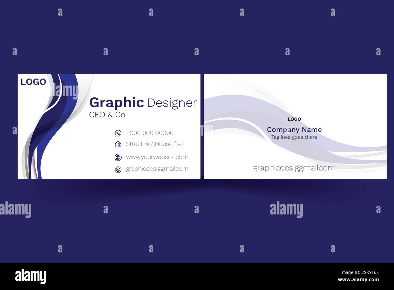 Id card template design Stock Vector Images - Alamy